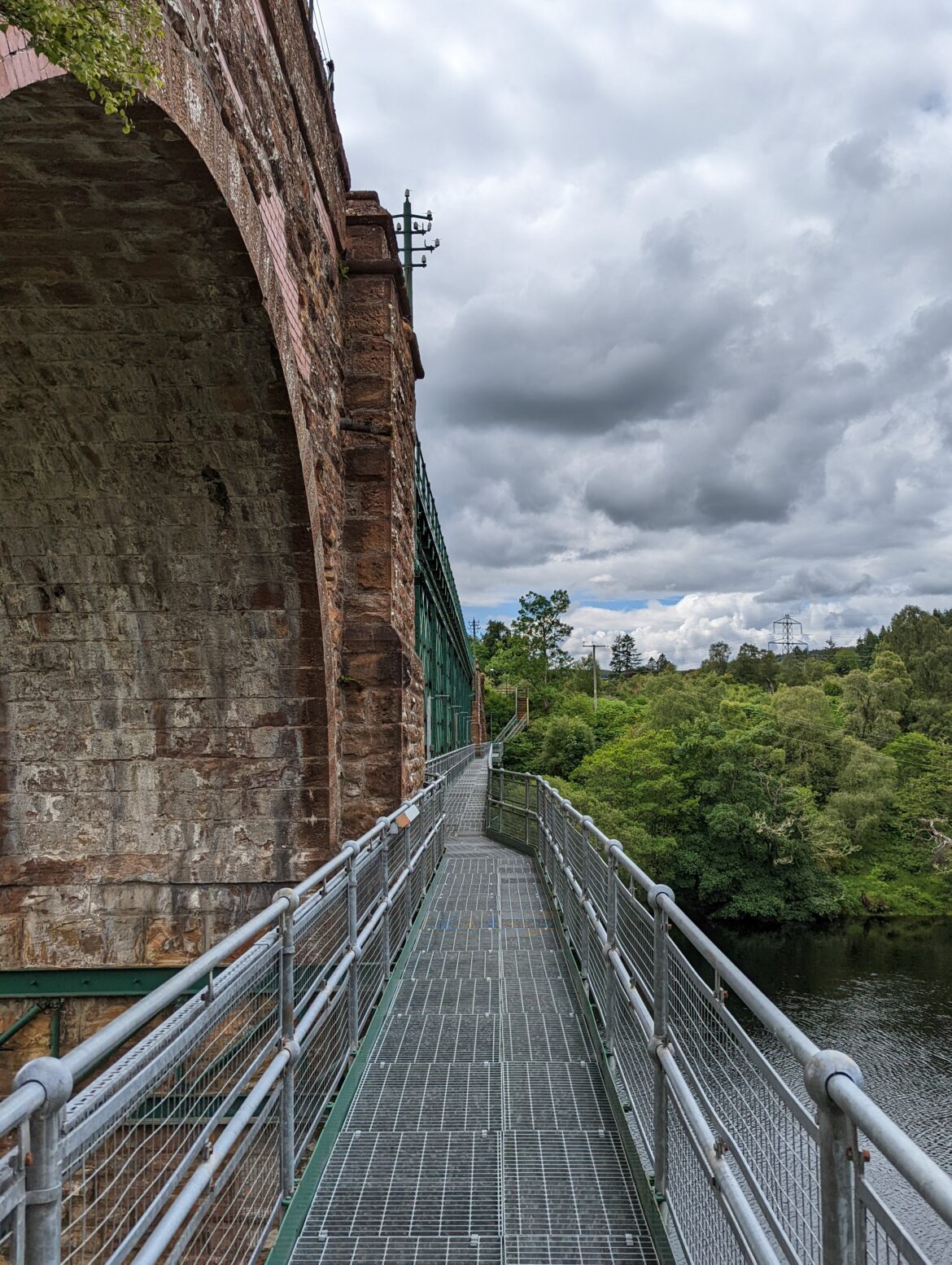 Cycling the Shin Railway Viaduct Walkway on NCR 1m Kyke of Sutherland